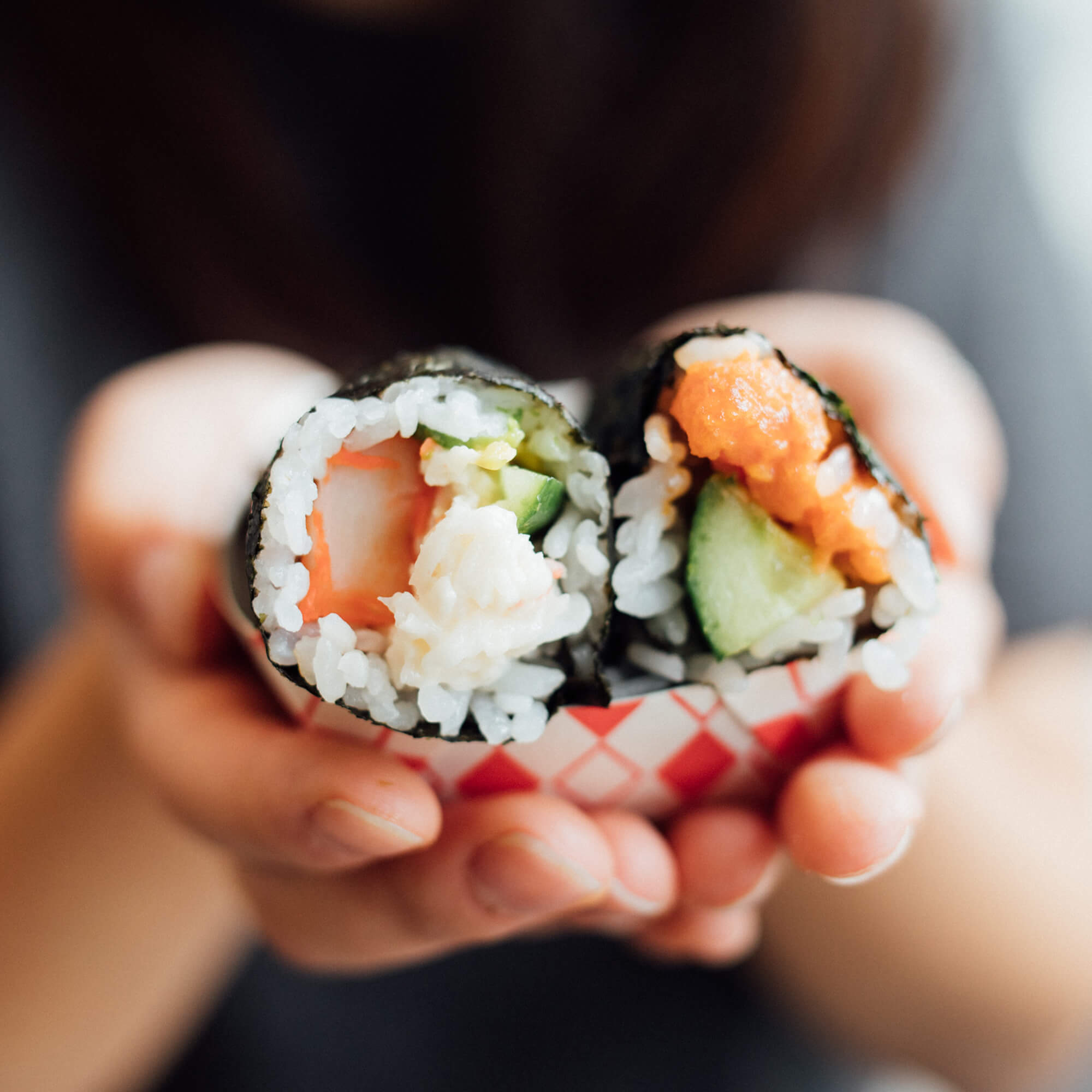 Melted cream cheese and crab sushi rolls - Grill Master, Tamarindo ...
